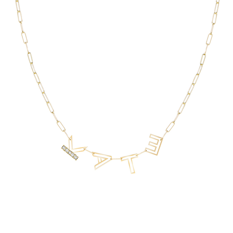Chain Letter Necklace | K Kane Jewelry