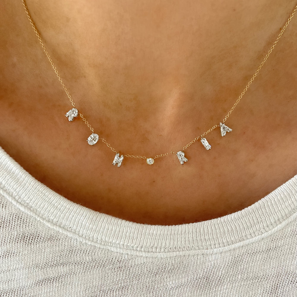 Multi Alphabet Diamond Necklace | K Kane Jewelry
